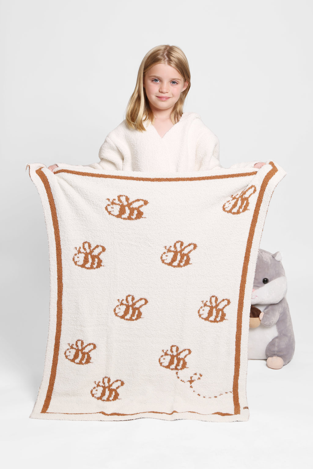 Children's Bees Pattern Luxury Soft Throw Blanket – COMFYLUXE