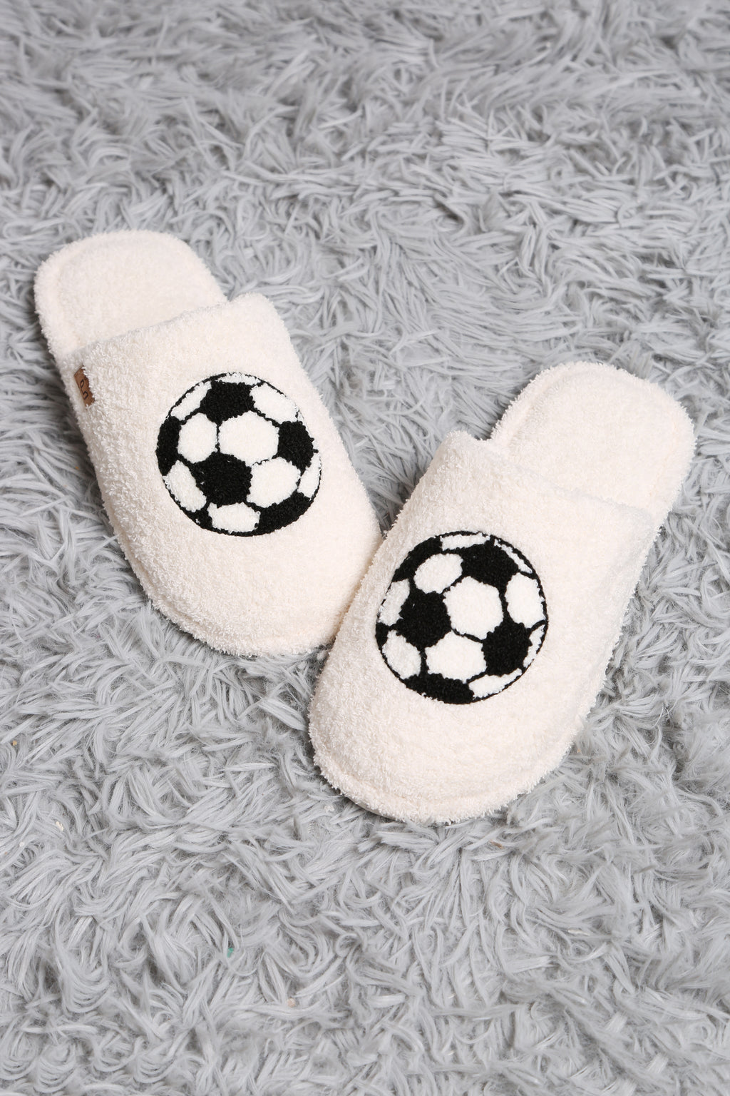 Soccer Ball Embroidered Luxury Soft Slippers – COMFYLUXE