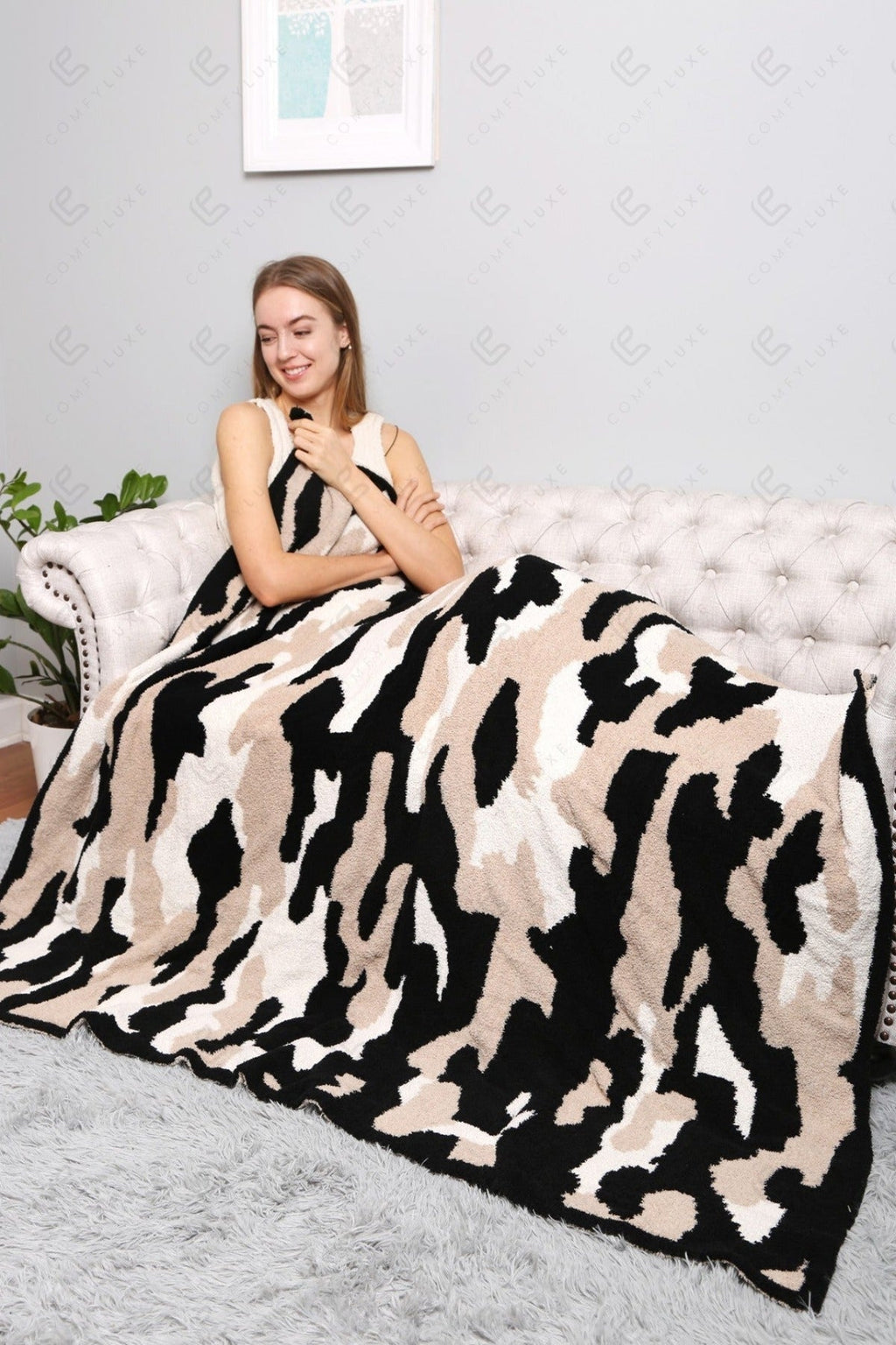 Camouflage Pattern Luxury Soft Throw Blanket – COMFYLUXE