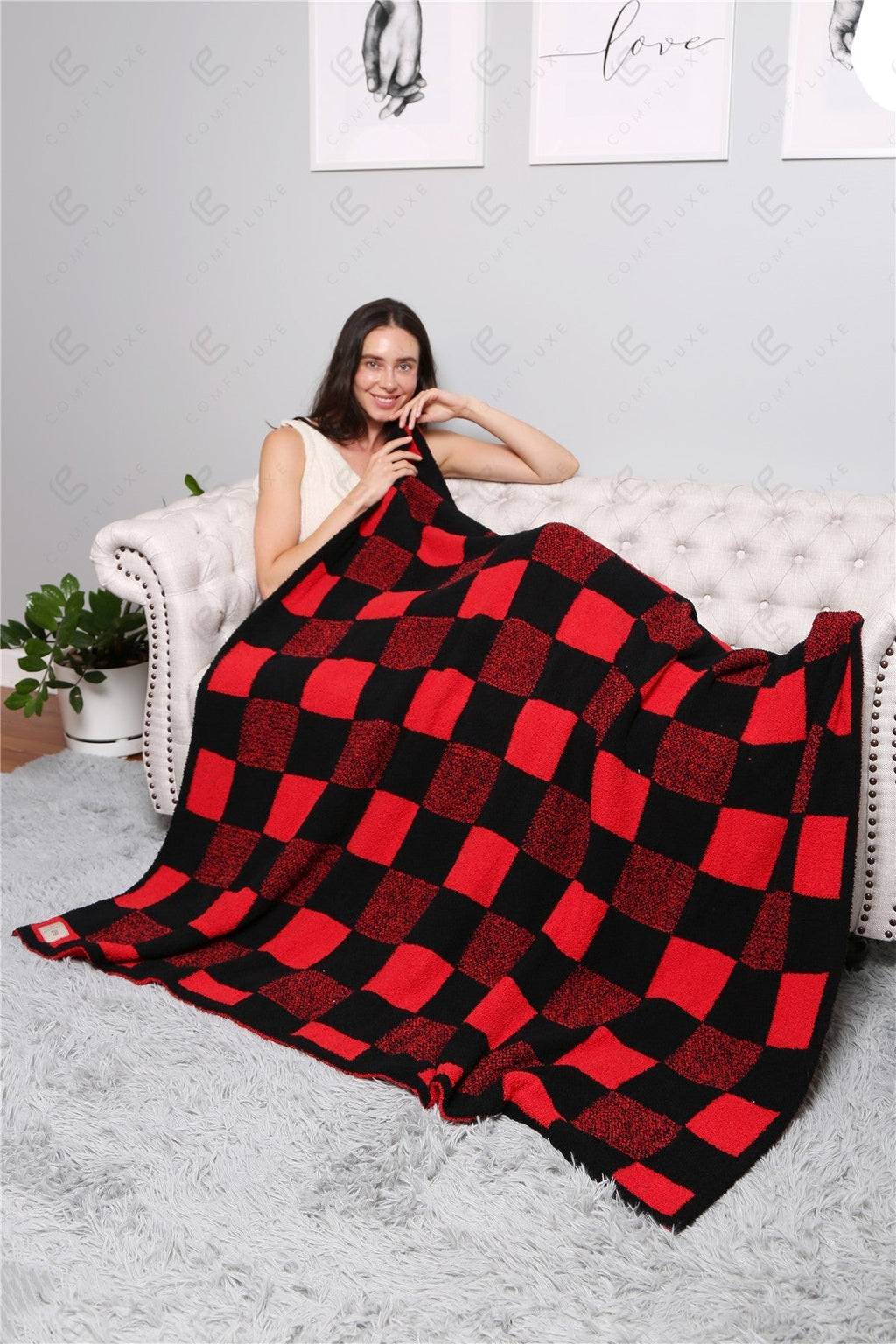 Buffalo Check Pattern Luxury Soft Throw Blanket – COMFYLUXE